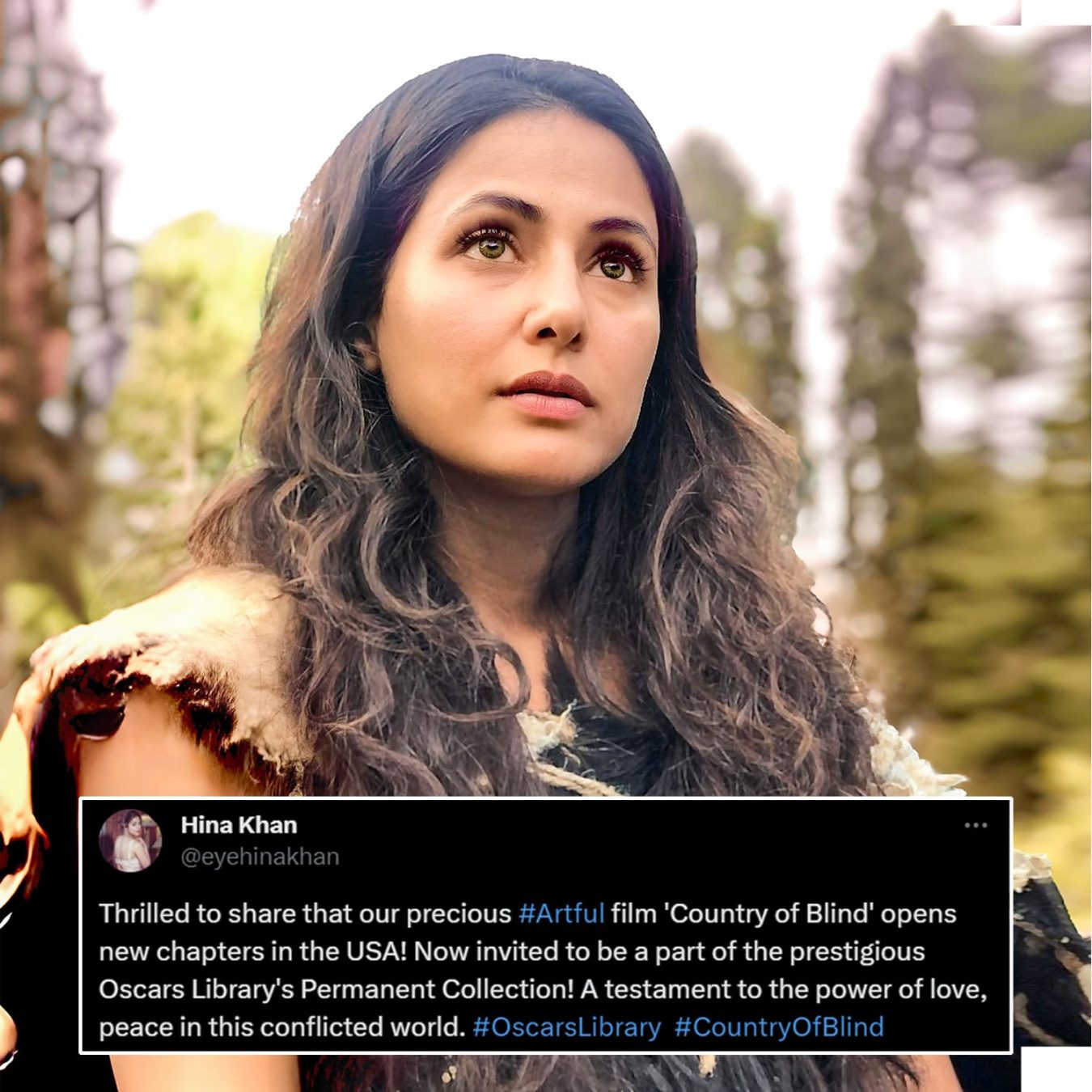 Hina Khan's Country of Blind gets a spot in the Oscar's Library ...